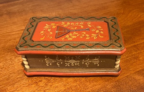 ANRI Wooden Music Box w REUGE Swiss Movement / Jewelry Box PLAYS LARA'S ...