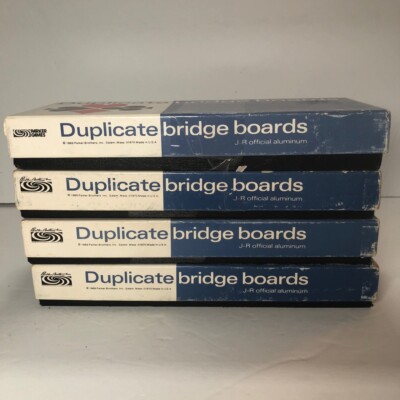 Set Of J-R Aluminum Duplicate Bridge Boards And Cards 1 Thru 16 | eBay