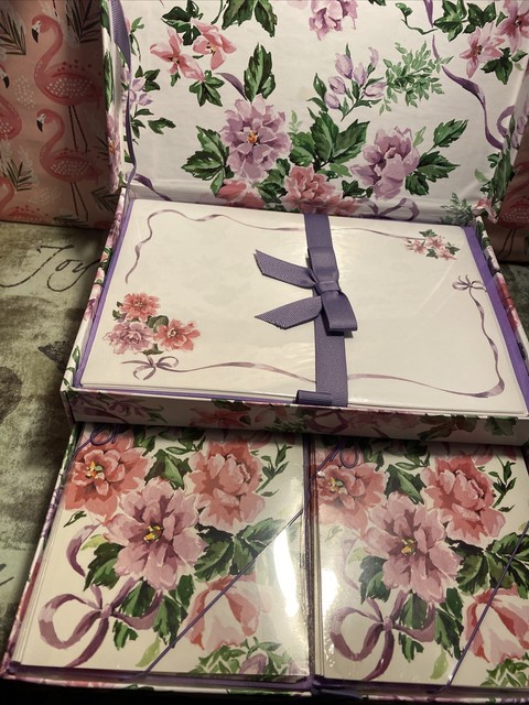 Cabbage Rose Stationery Chest 20 Sheets 16 Notes for sale online | eBay
