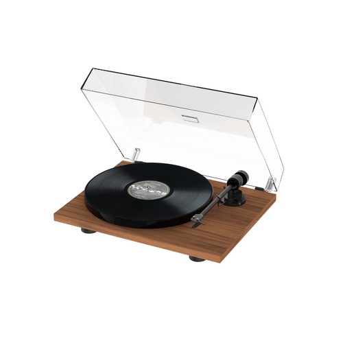 Pro-Ject E1 Turntable - Walnut Record Player Deck + AT3600 Cartridge ...
