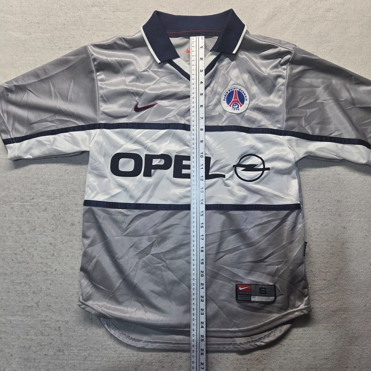 PARIS SAINT GERMAIN Opel Vintage Gray PSG Maillot Jersey PARIS SAINT GERMAIN Opel Vintage Gray PSG Maillot Jersey