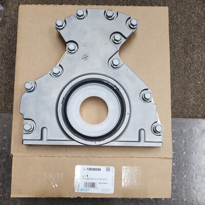 New Genuine GM 12639250 1998-2015 Engine Crankshaft Seal Housing Plate ...