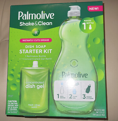 Palmolive Shake & Clean Dish Soap Starter Kit, Fresh Citrus Scent, 5 Fl ...