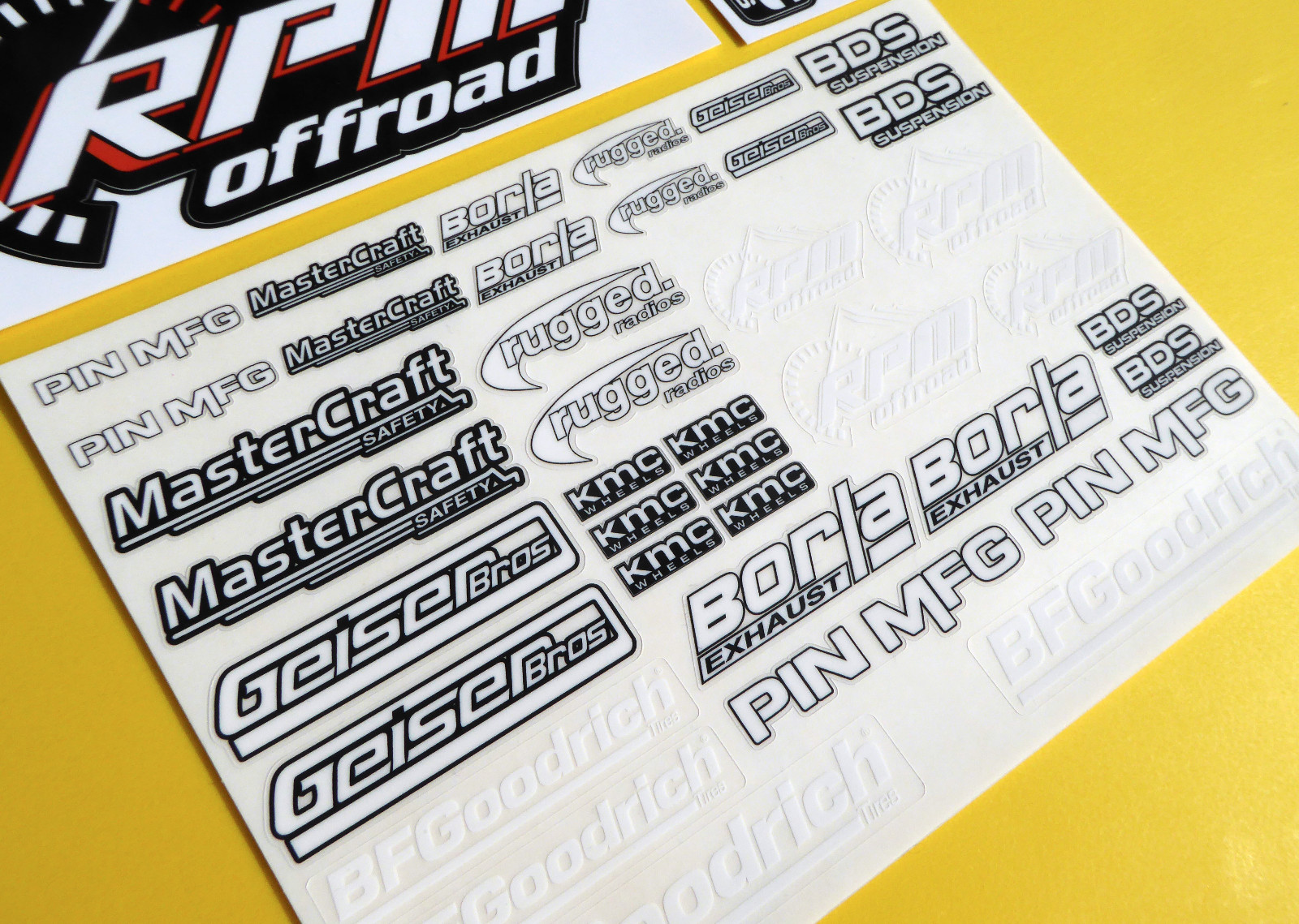 RC UNLIMITED DESERT RACER large scale stickers decals ideal for TRAXXAS ...