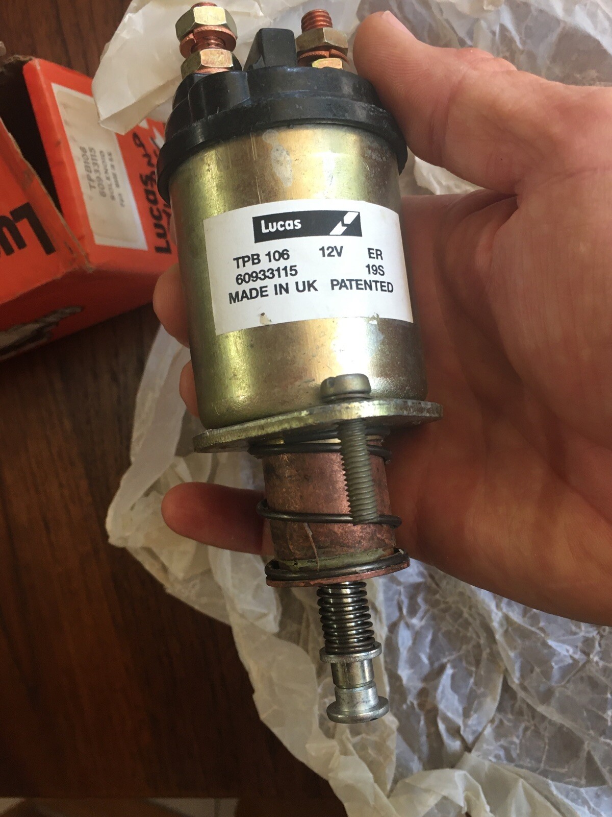 Lucas Starter Solenoid TPB106 / 60933115 Lucas NOS | eBay Australia