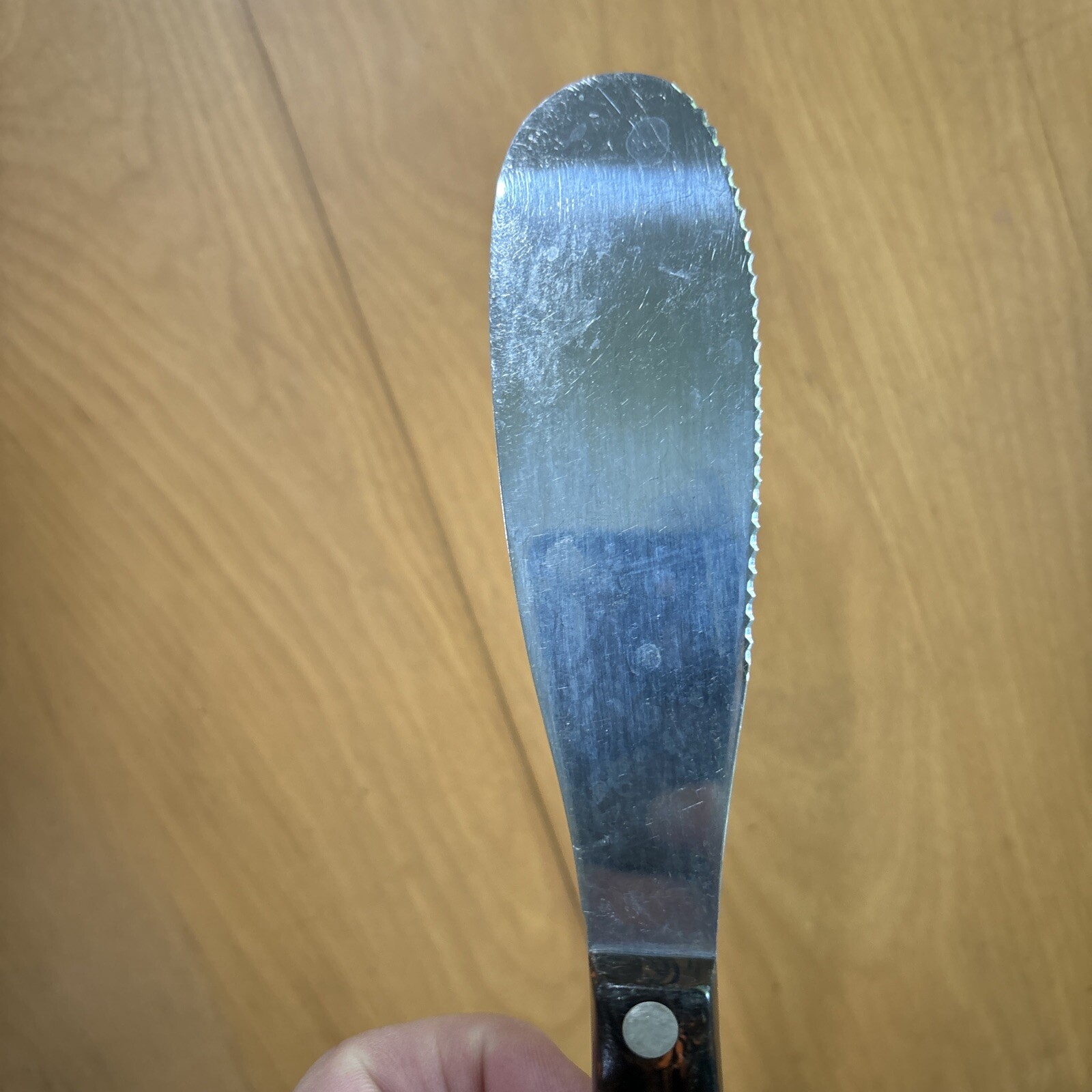 Cutco 1768 Serrated Spatula Spreader Knife Dark Brown Handle | eBay