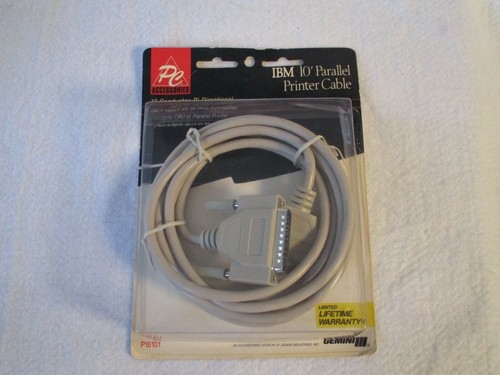 IBM Parallel Printer Cable 10" P16101 Bi Directional 10' for sale online | eBay