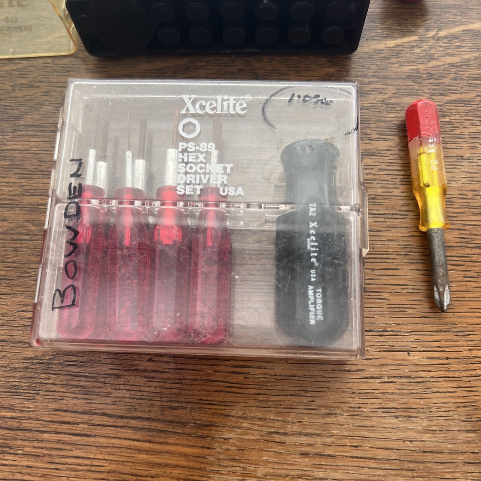 Vintage Tools Xcelite Allen Hex Key Socket Driver Set 99PS-40 & Ps 89 ...