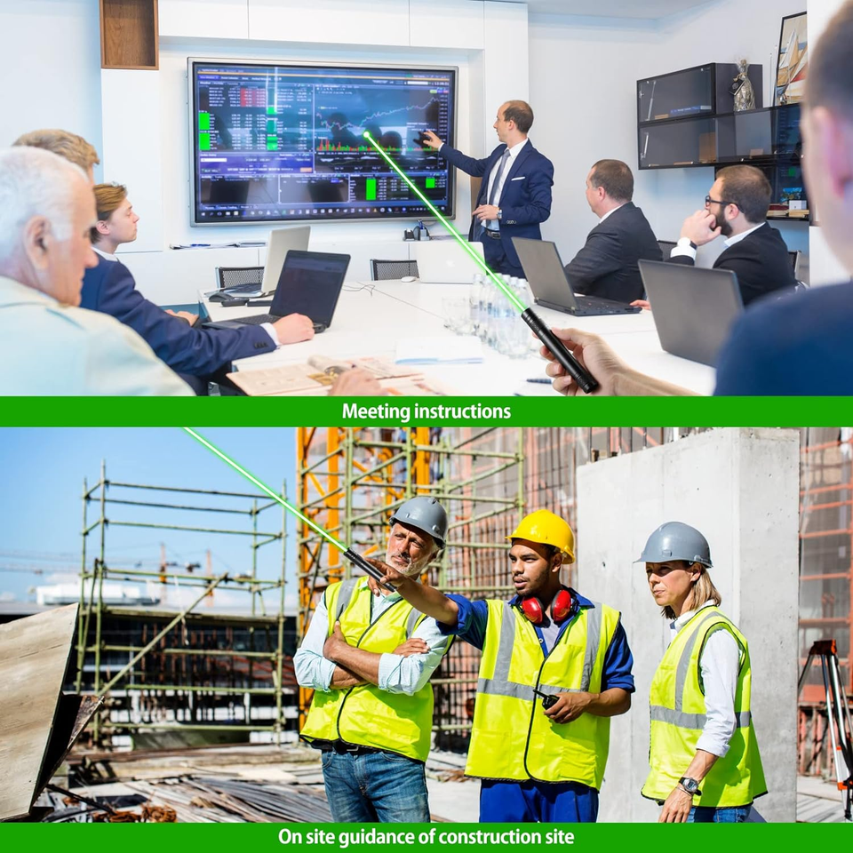 Puntero Laser de Alta Potencia Recargable Pluma Laser con Enfoque ...