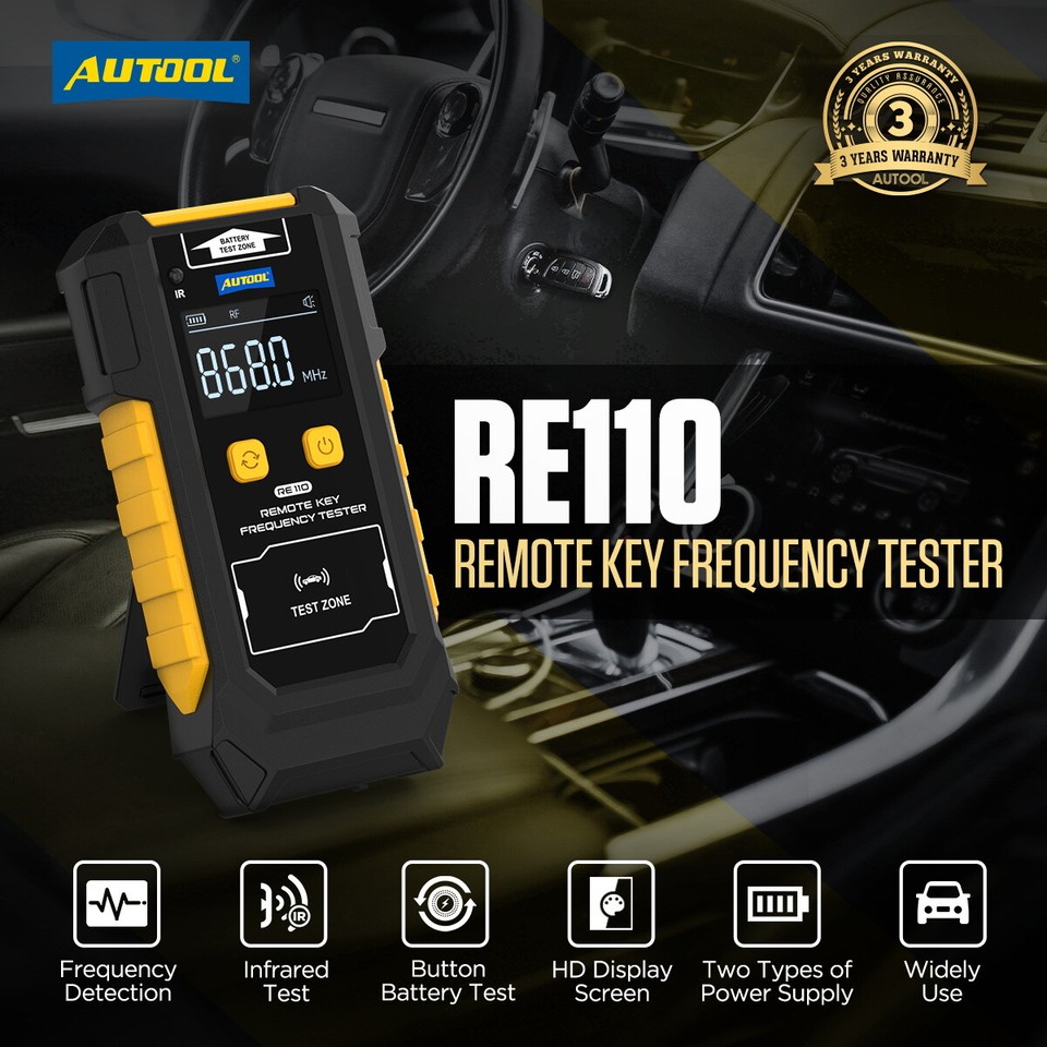 Remote Key Frequency Tester Key Fob Signal IR Infrared Remote Test 315 ...