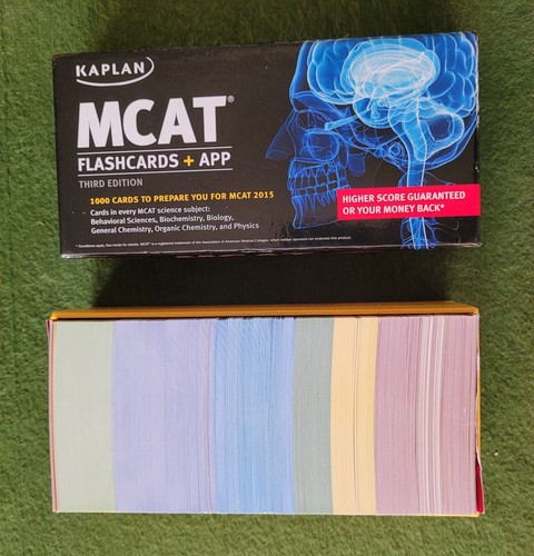 Kaplan MCAT Flashcards + App Third Edition 1000 Cards 2015 | eBay