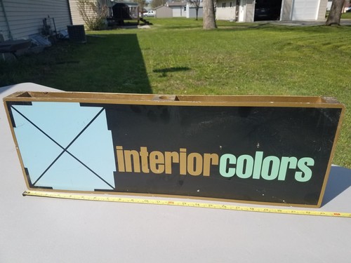 c. 1970s Double Sided Hardware Store Interior Colors Paint Display ...