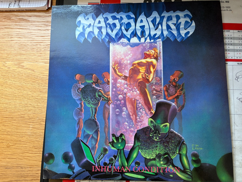 Vinyl LP : MASSACRE - INHUMAN CONDITION - EARACHE 1992 - TOP ZUSTAND | eBay
