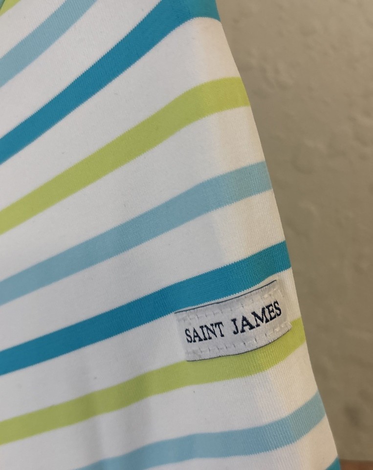 New Saint James Nautical Stripe Gorde De Cote III UV Sport Top Shirt 4 ...