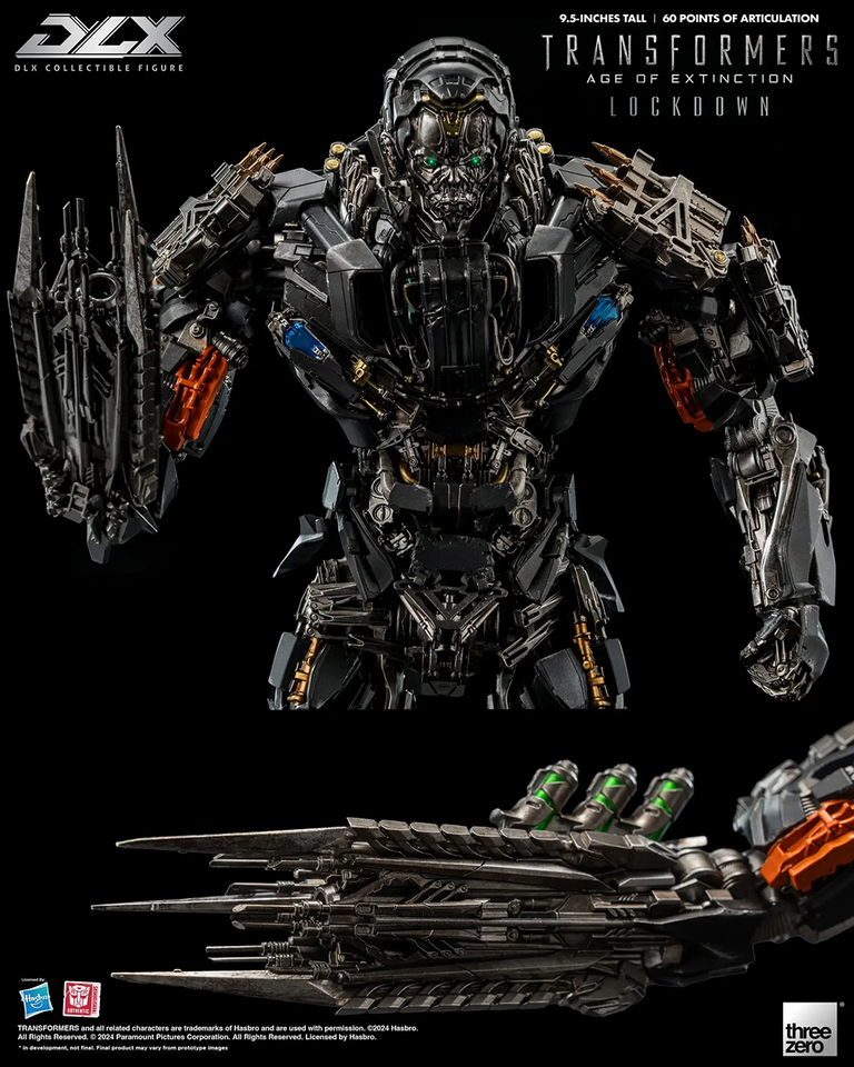 Threezero Age of Extinction Lockdown DLX 3A Collectible Figure Stander ...