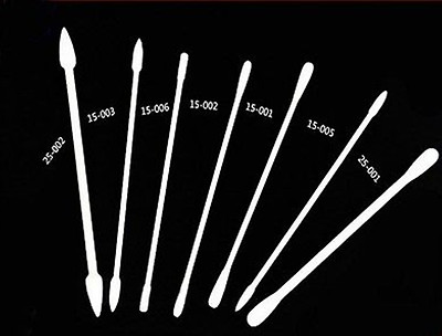 1000pcs 15-003 Mini Pointy Gun Tip Double Point Cleaning Cotton Swab ...