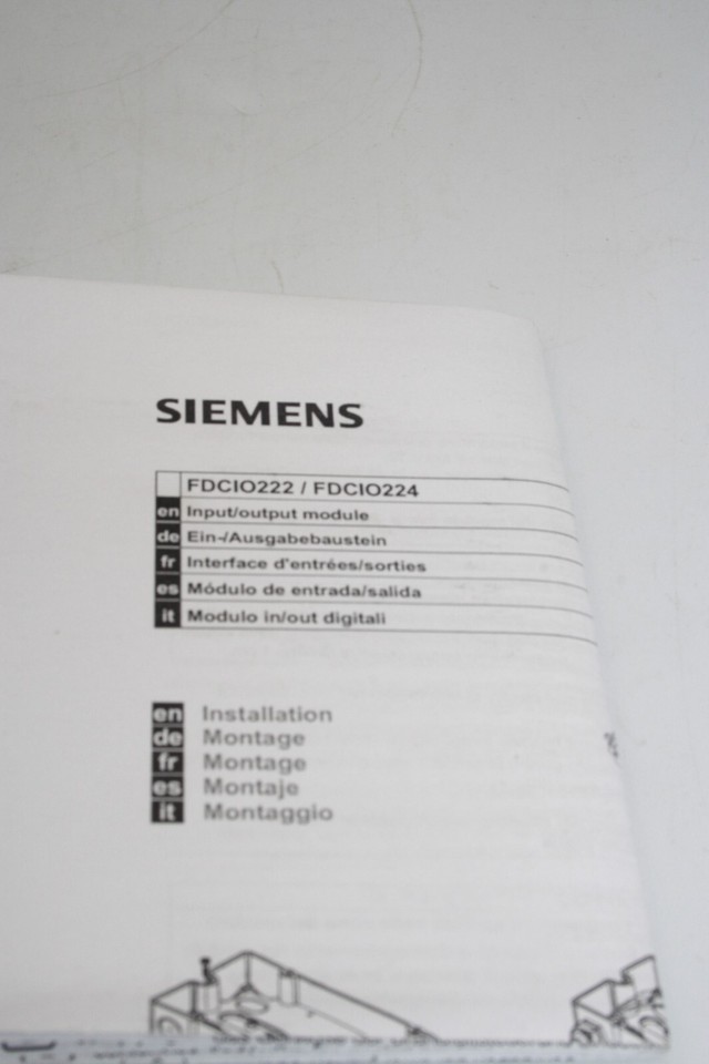 Siemens FDCIO222 Cerberus PRO 4-Way Input/Output Module (Switches Up To ...