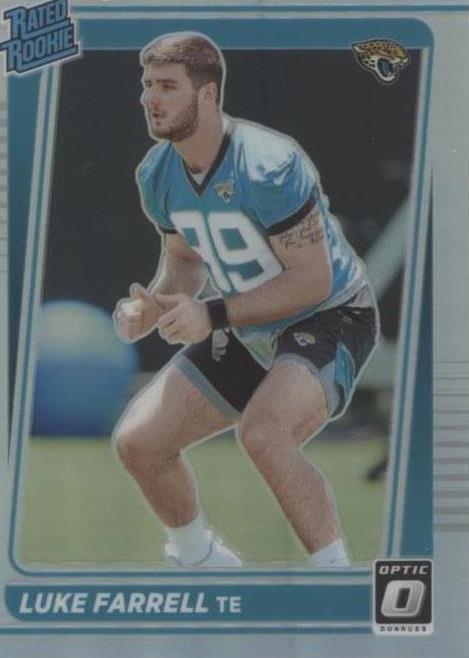 2021 Panini Donruss - Rated Rookie Luke Farrell #P-307 Optic Preview ...