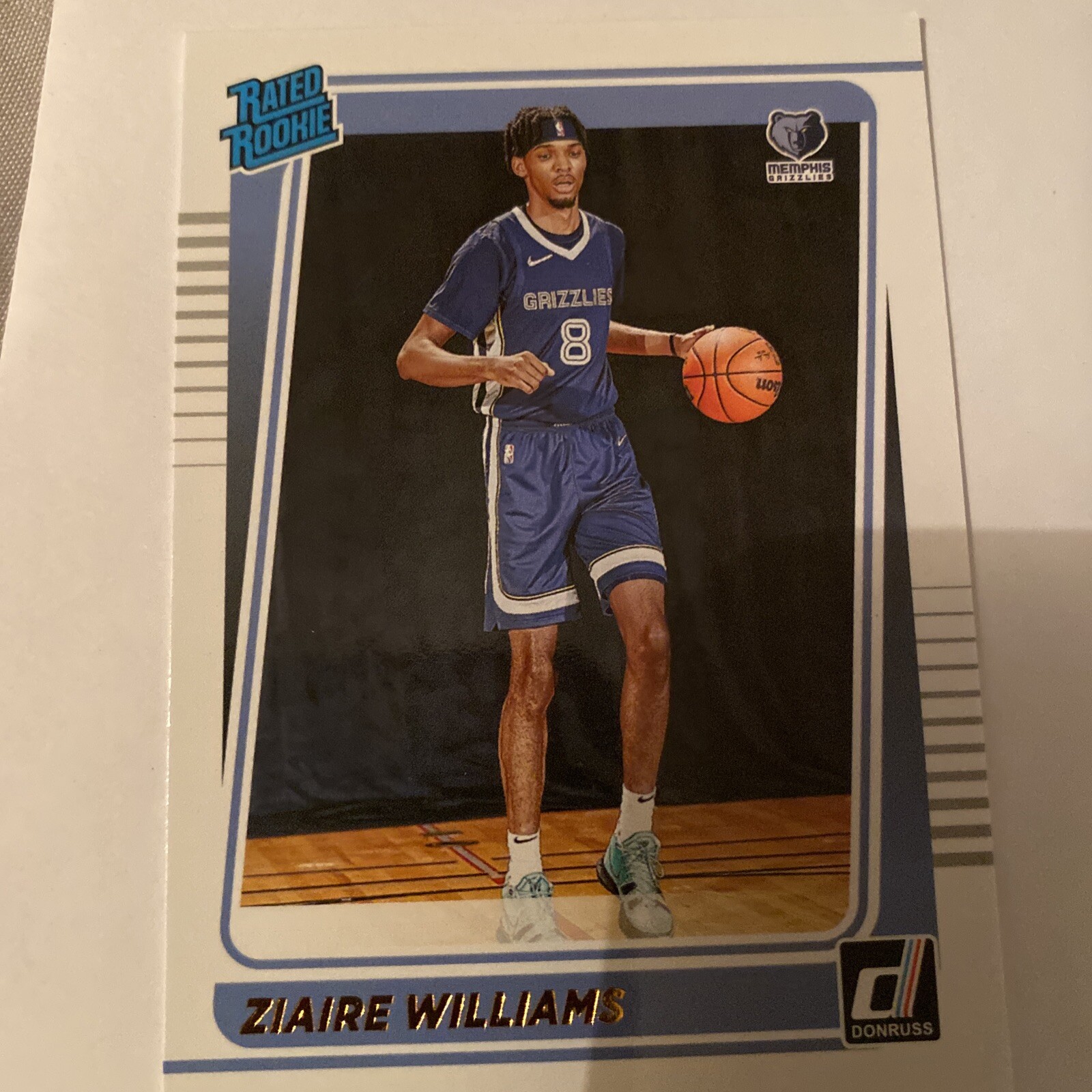 2021-22 Donruss Basketball Zaire Williams Rated Rookie #248 Grizzlies ...