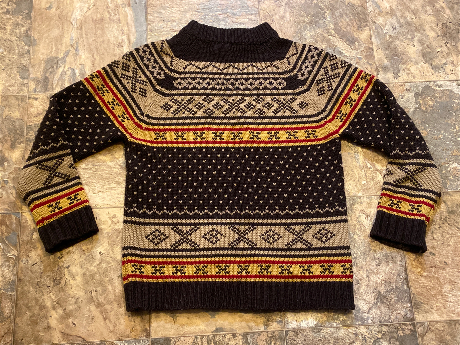 Gimbels Western Fully Fashioned Vintage Sweater Mens … - Gem