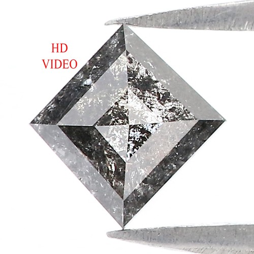 0.60 CT Natural Loose Kite Shape Diamond 6.80 MM Salt And Pepper ...