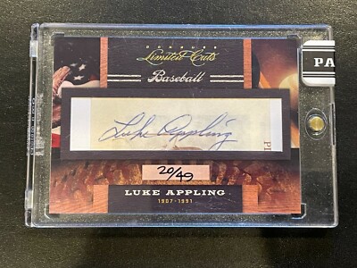 2011 Donruss Limited Cuts Cut Signature /49 Luke Appling #230 Auto ...
