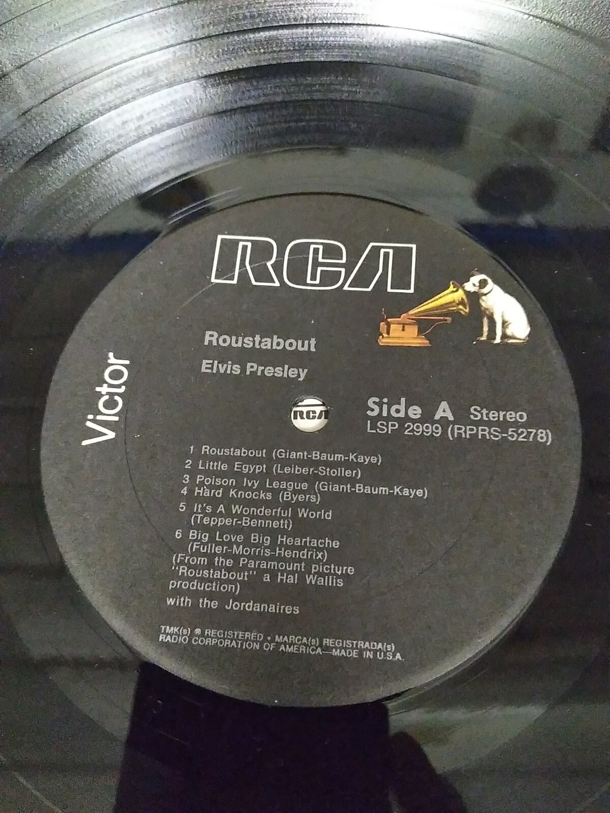 ELVIS PRESLEY LP album ROUSTABOUT RCA Victor LSP-2999 Excellent ...