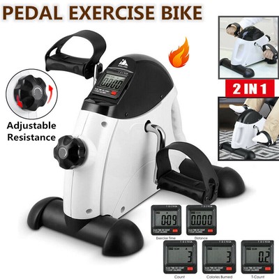 Portable Mini Pedal Exercise Bike Arm Leg Foot Resistance Cycle Pedal ...