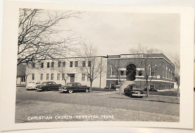 RPPC Christian Church Perryton Texas TX 1950s Real Photo Postcard Old ...