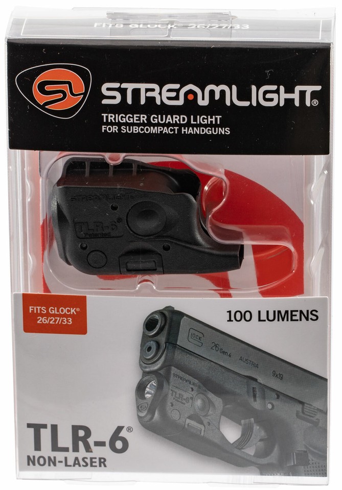 Streamlight 69282 TLR-6 Weapon Light fits Glock 26/27/33 White LED 100 ...