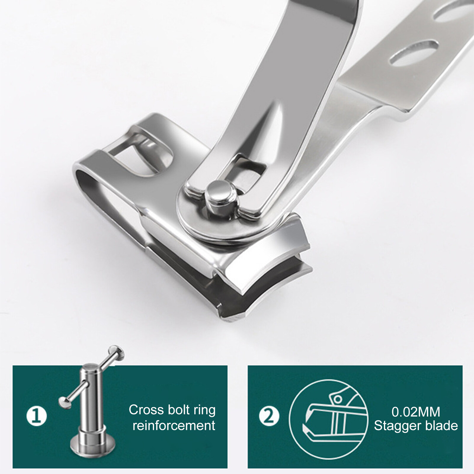 Nail Clippers Stainless Steel Nail Cutter Lightweight Nail Cleaner ...