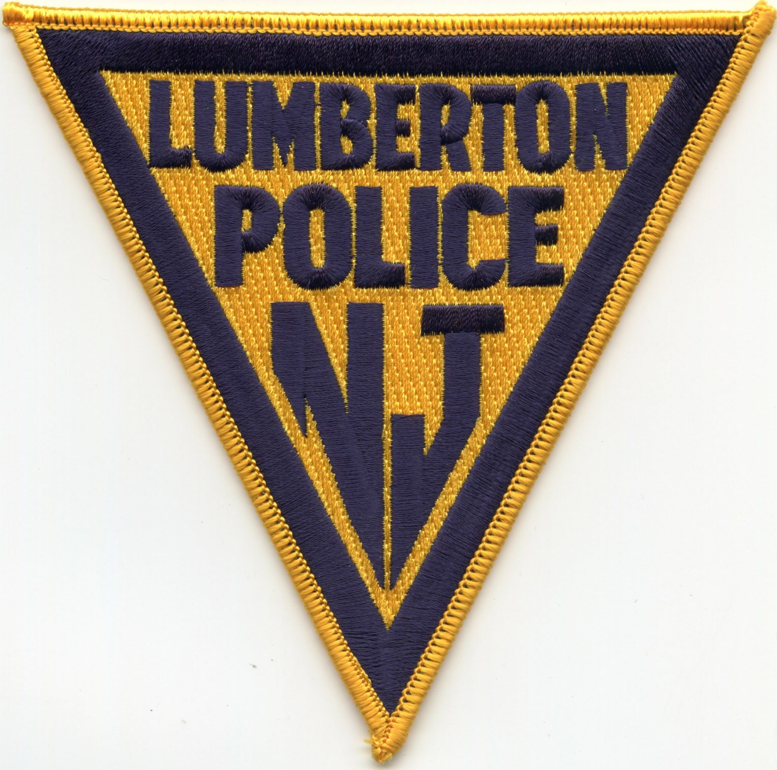 LUMBERTON NEW JERSEY NJ Triangle POLICE PATCH | eBay