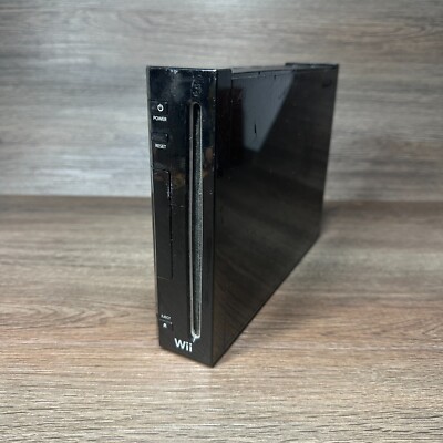 Nintendo Wii Game Console Only GameCube Backwards Compatible Black RVL ...