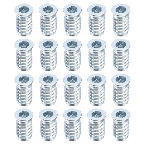70Pcs Threaded Inserts, M6-1x20 Nut Threaded Inserts for Wood Working ...