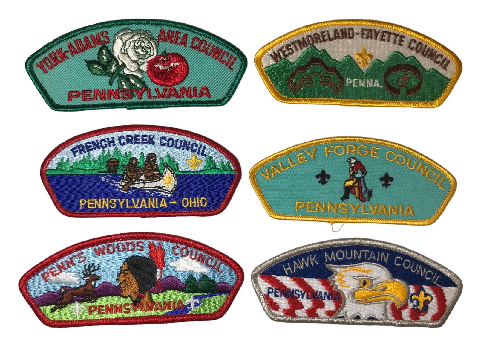 Lot of Pennsylvania Councils 1/2 Dozen BSA CSPs Mint CSP (BHP2065) | eBay