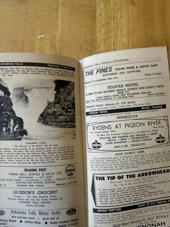 Vintage Lake Superior Circle Route Official Guide Map Brochure Travel ...