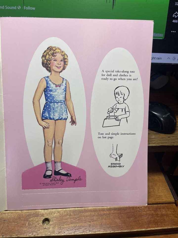 Vintage Whitman Shirley Temple Barbie P.J. Paper Doll Books New | eBay