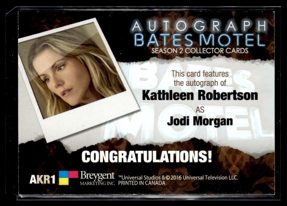 2016 Bates Motel Season 2 Kathleen Robertson as Jodi Morgan Auto #AKR1 ...
