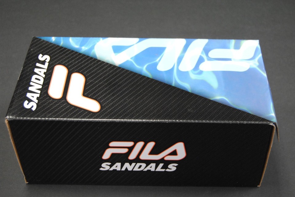 [1SM00029-024] NEW MEN'S FILA SLEEK SLIDE ST SANDAL BLACK F RED F RED FMS2 | eBay