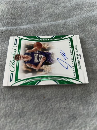2021 Panini Flawless JASON WILLIAMS Autograph /5 Kings Emerald Draft ...