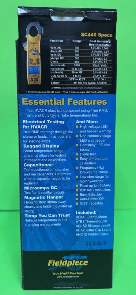 Fieldpiece SC440 Essential Clamp Meter | eBay