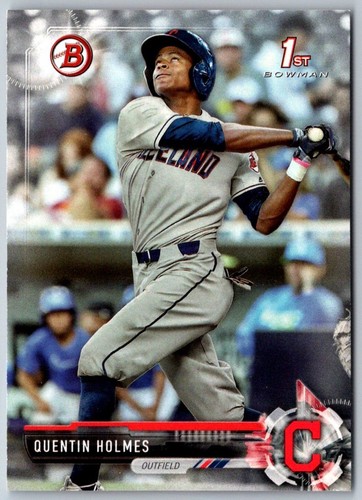 2017 Bowman Draft Quentin Holmes #BD-118 Cleveland Indians Baseball ...