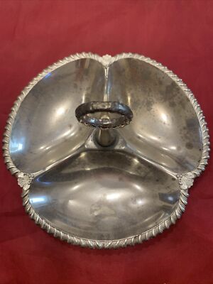 Vintage Silverplate Mini 3 Compartment Tray By Holiday Imports. Made In ...