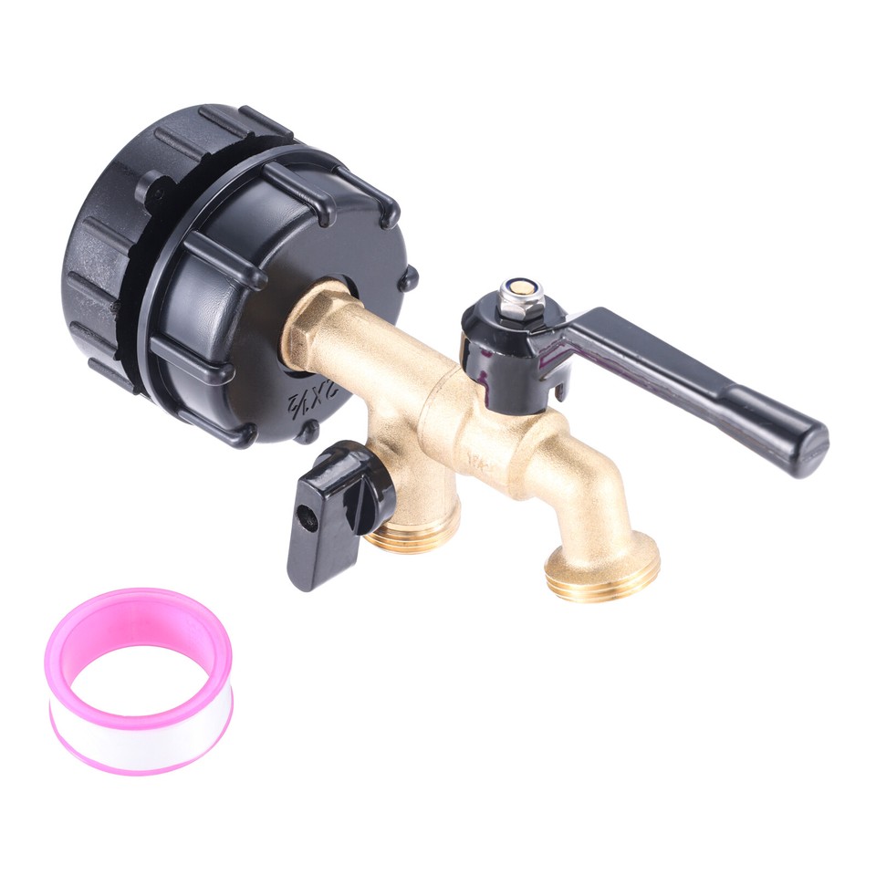 2.44" Fine Thread IBC Tank Adapter Kit Garden Hose Adapter for Garden ...
