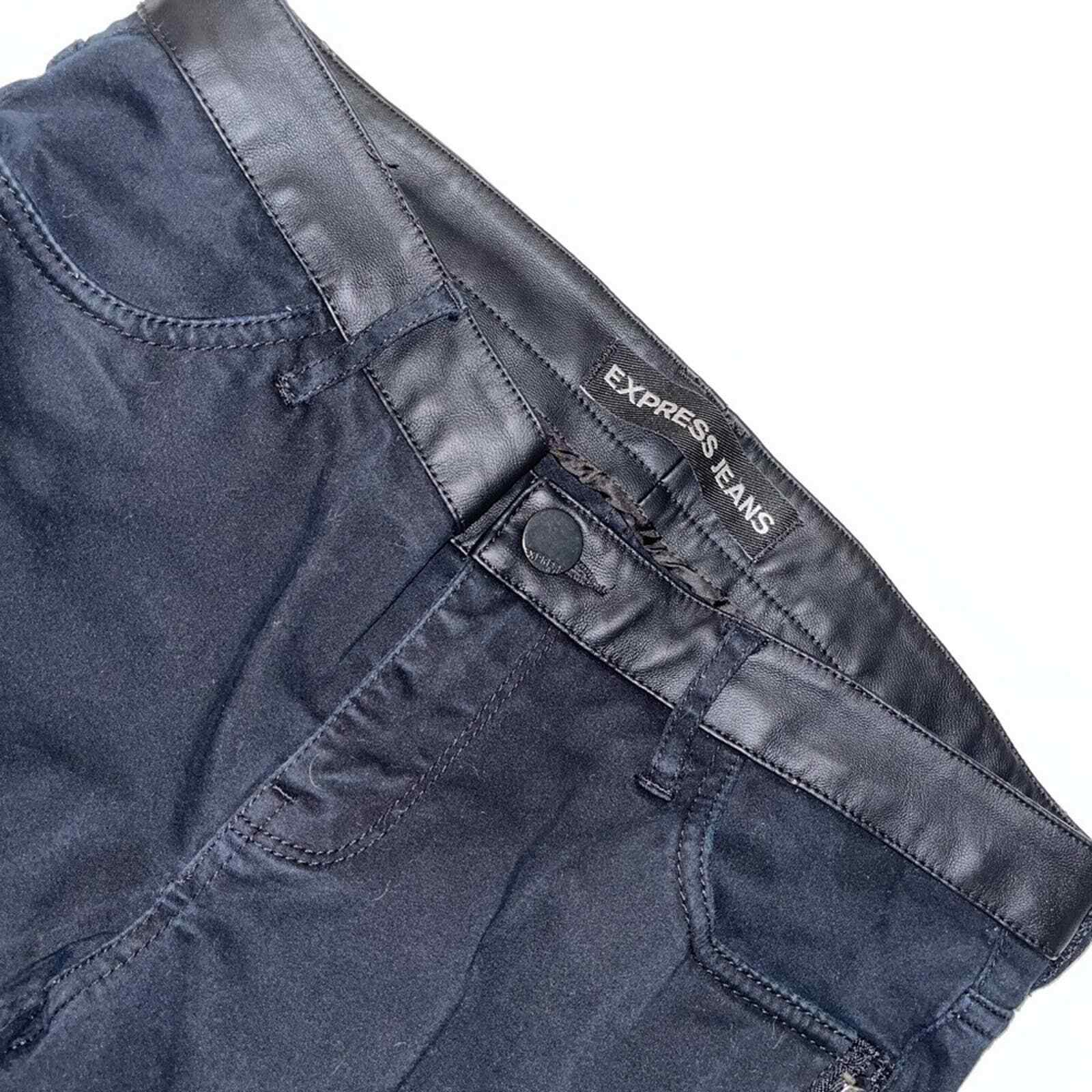 EXPRESS JEANS Black Stella Low-Rise Leggings / Jeans … - Gem