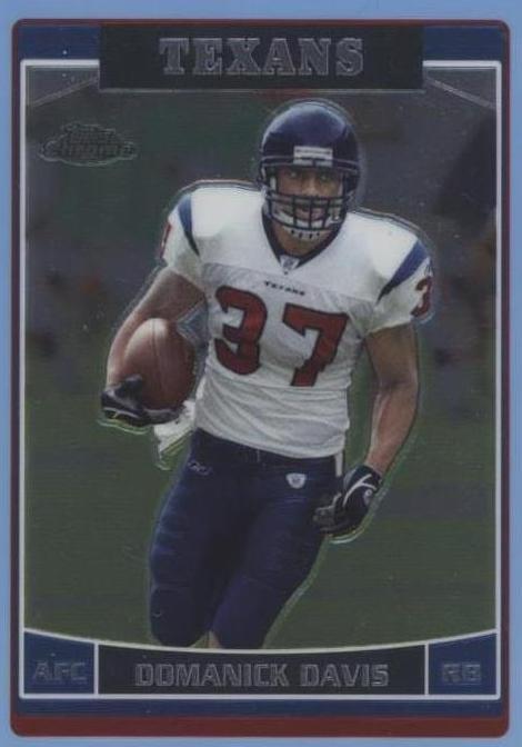 2006 Topps Chrome - Domanick Davis #116 Blue Refractor /50 for sale ...