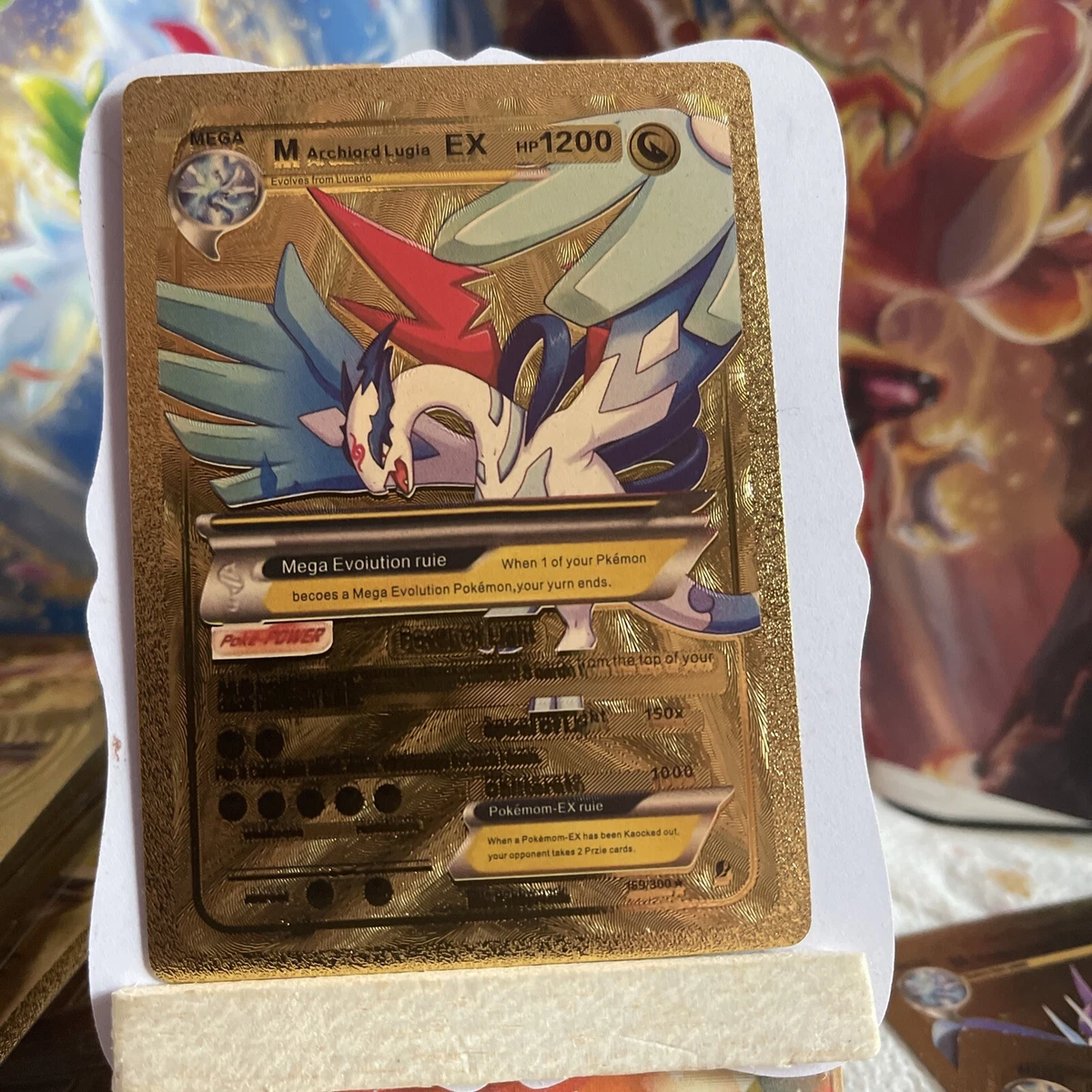 Pokemon Shadow Lugia Ex Card