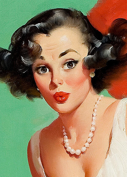 "Fresh Breeze" Vintage Style Elvgren Pin-Up Girl Poster Windy Day ...