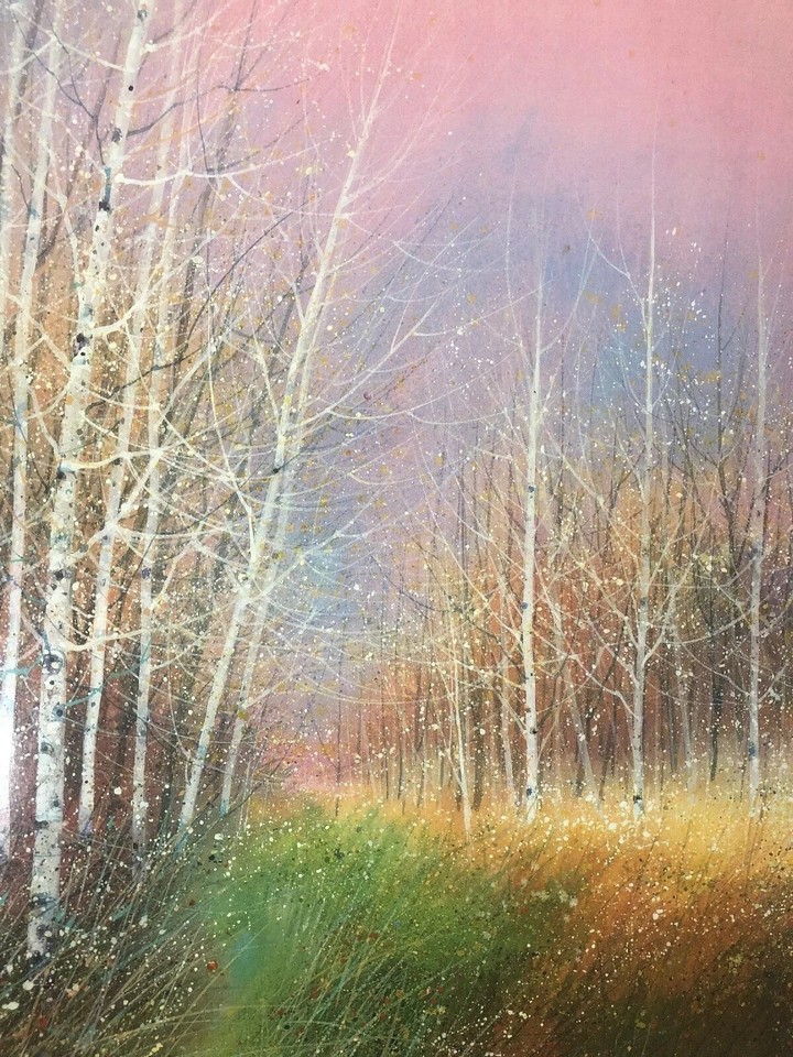 FINE ART LITHOGRAPH: Gary Max Collins - Autumn Mist - 25 X 33 | eBay