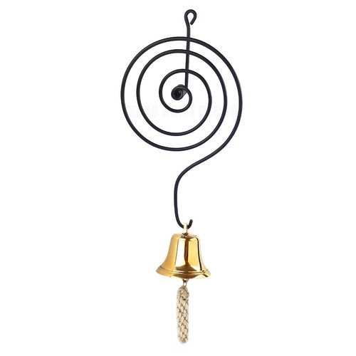 Brass Retail Store Shopkeepers' Door Entry Bell Spiral Metal Loop ...